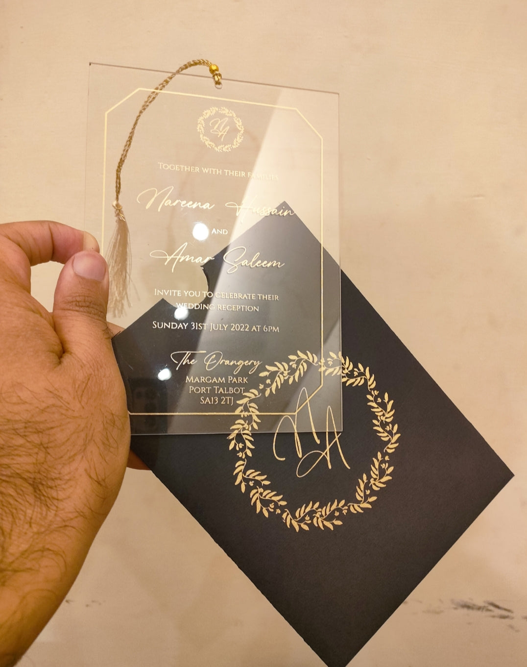 Online Wedding Cards Lahore | Acrylic Wedding invitation – Wedding ...